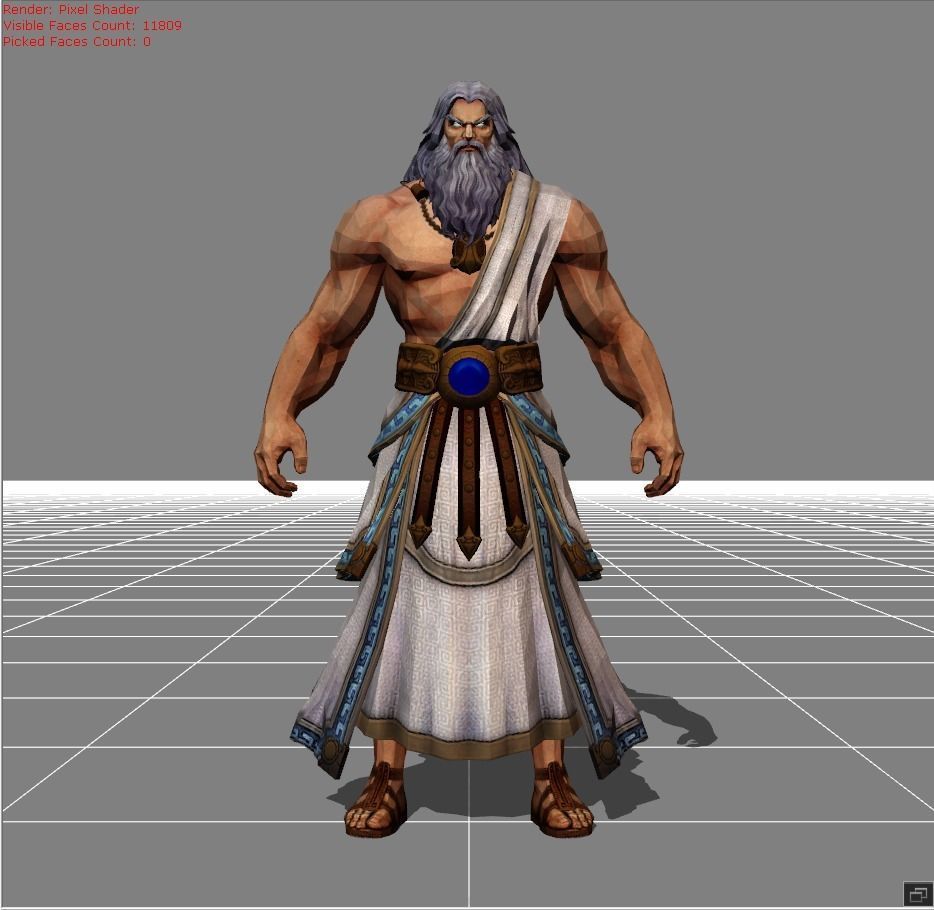 3D model Zeus Gates Olympus VR / AR / low-poly | CGTrader