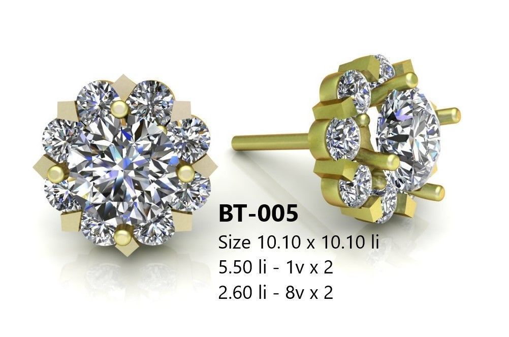 beautiful earing free 3D model | CGTrader