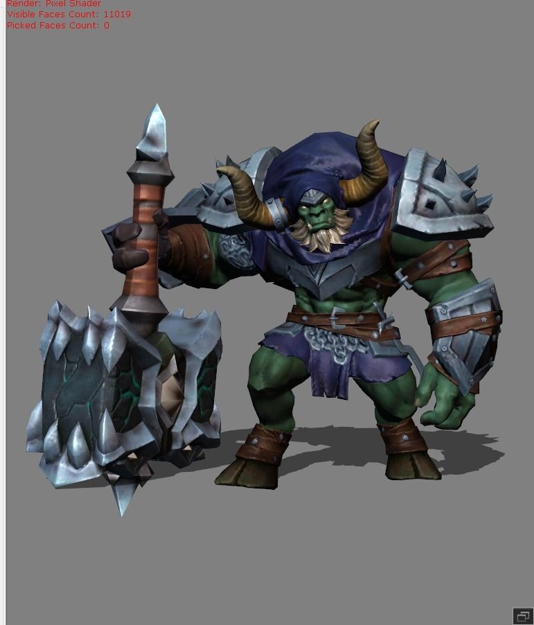 3D model Minotaur Sacred Hammer Skin VR / AR / low-poly | CGTrader