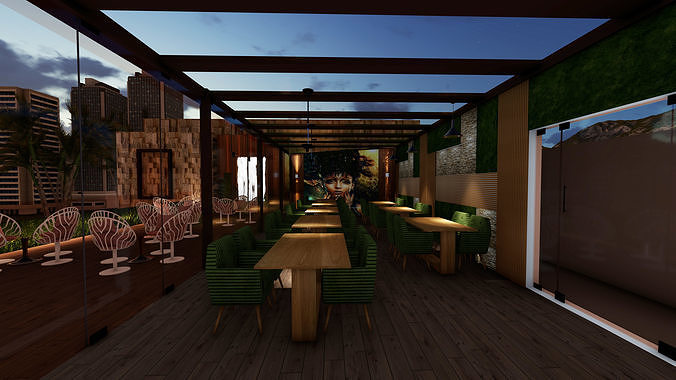 restaurant 3D model | CGTrader