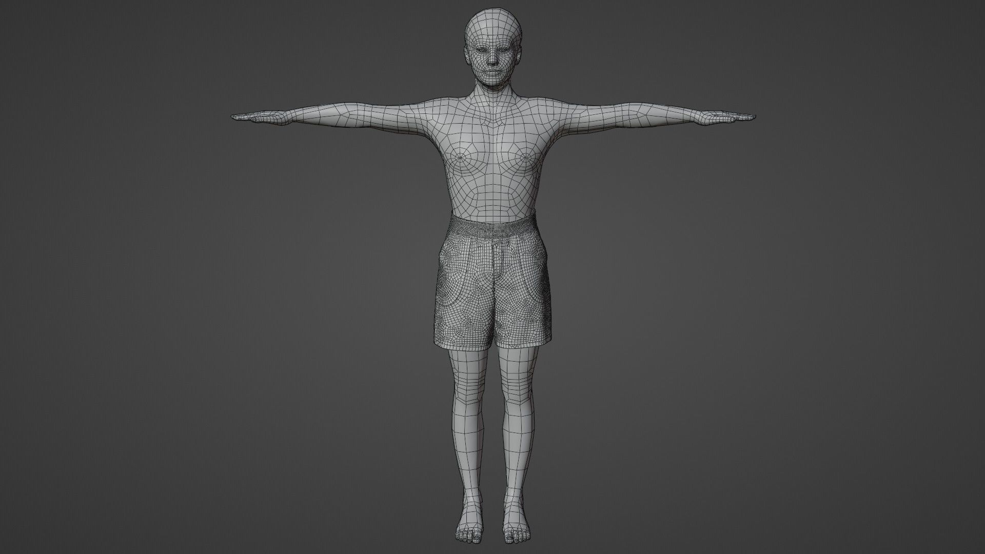Free 3D model a001 man body T pose free VR / AR / low-poly 3D model animated rigged | CGTrader