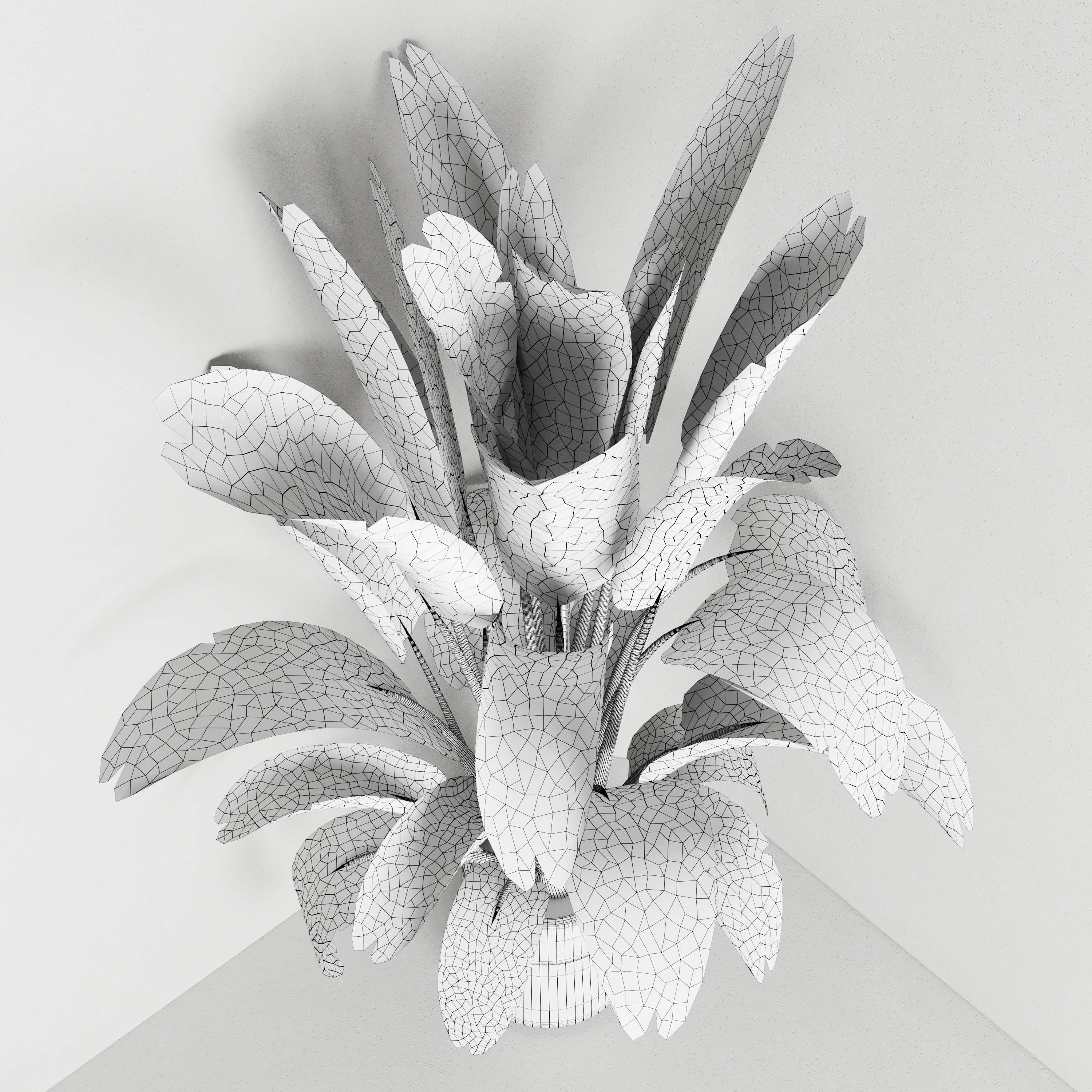 3D model Pot plant ravenala tree for the corner - indoor plant set 429 ...