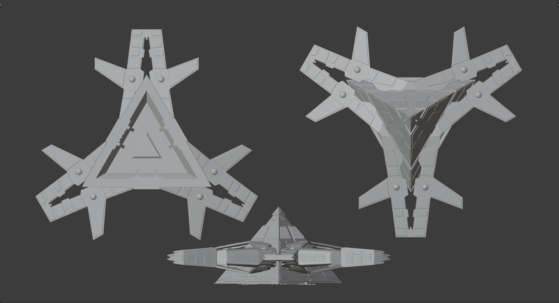 3D model HaTak Pyramid Mothership VR / AR / low-poly | CGTrader