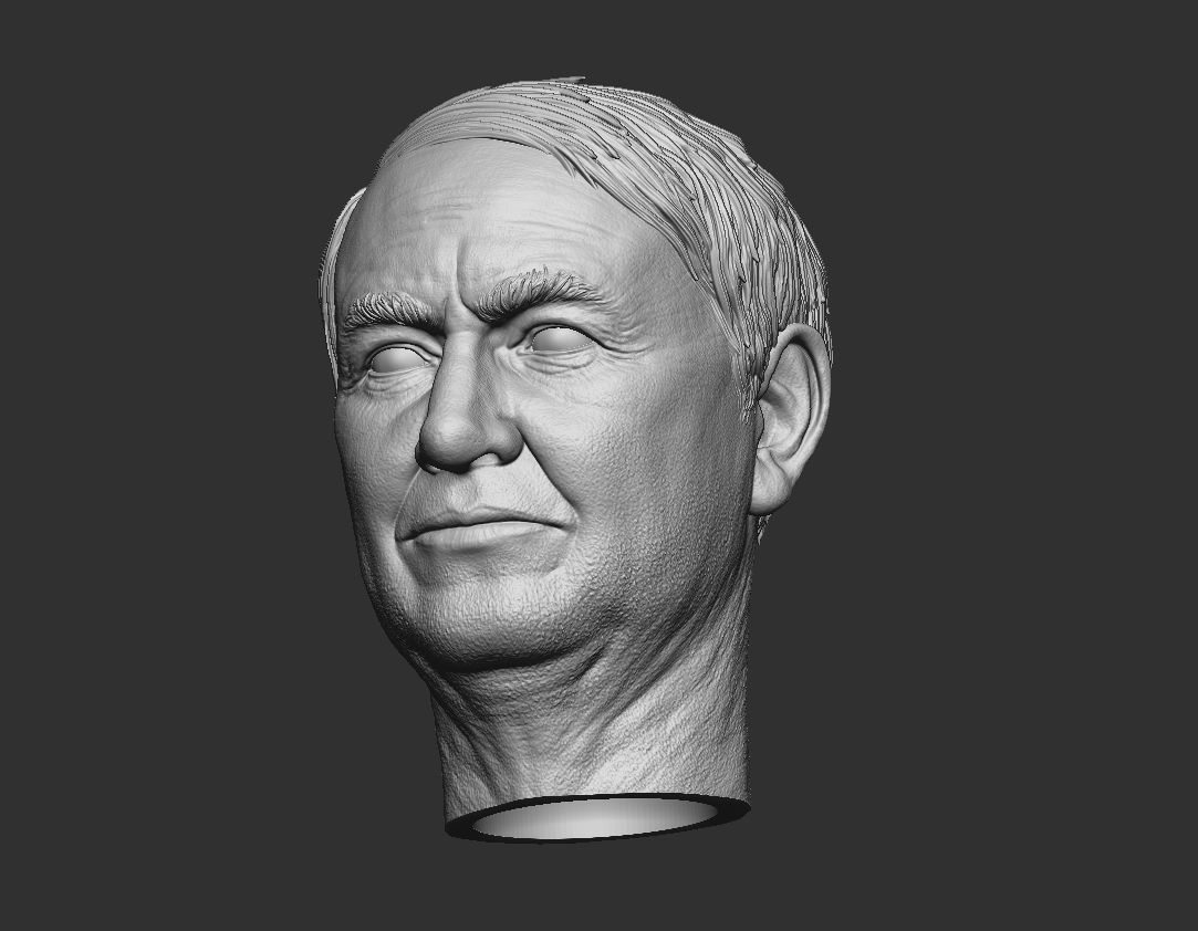 Thomas Edison Head 3D model 3D printable | CGTrader