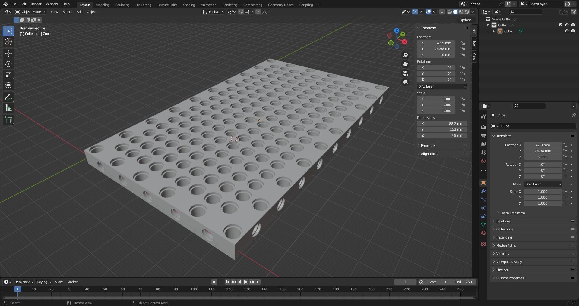 Lego Technic Pro Base plate 11 x 19 - grid panel for Mindstorms 3D ...