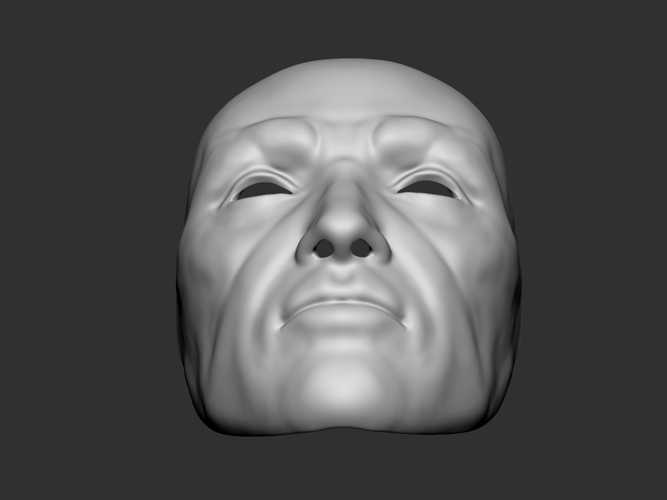Male Face Mask 3D model 3D printable | CGTrader