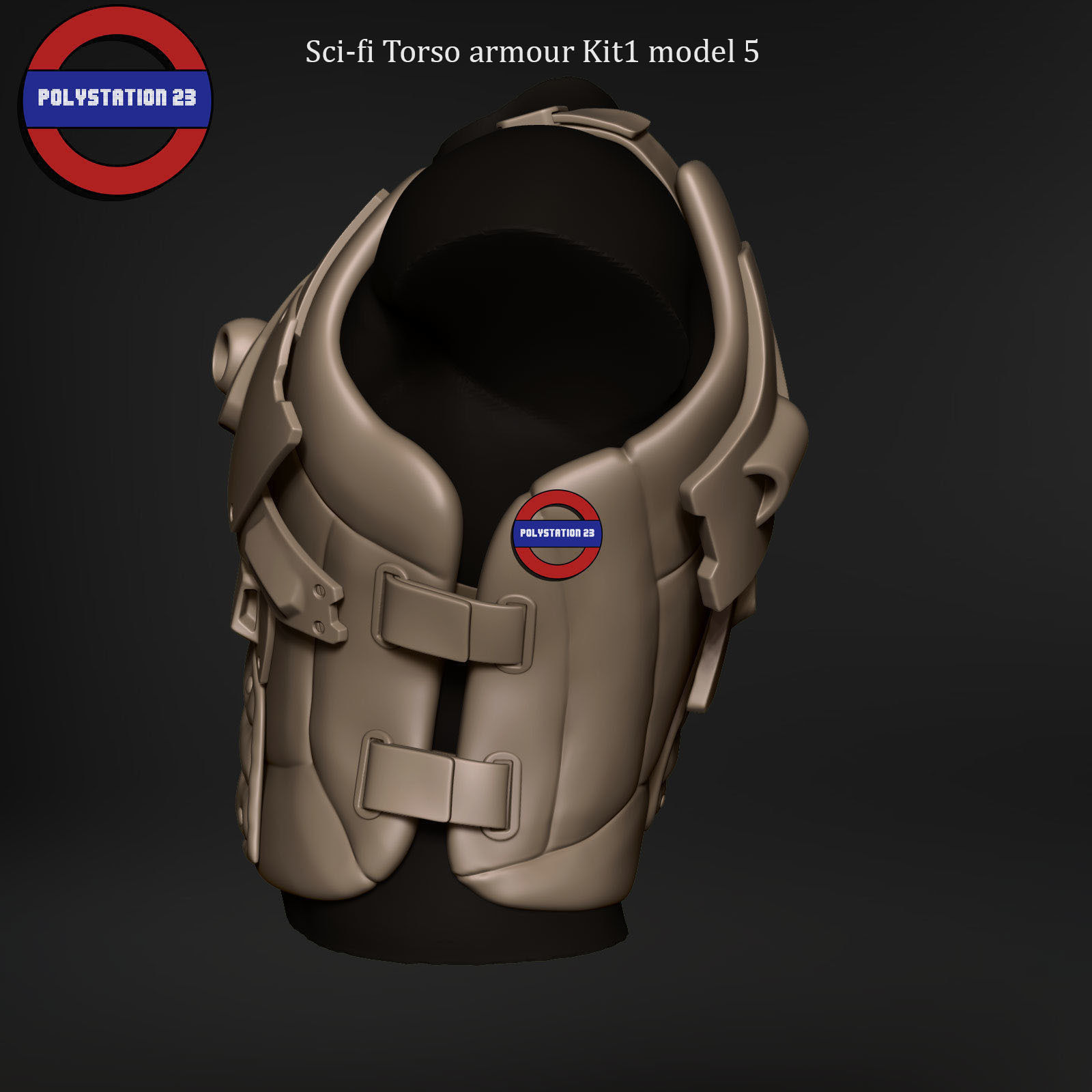 Sci fi Armour torso Kitbash v2 pack of 5 zbrush highpoly 3D Model ...