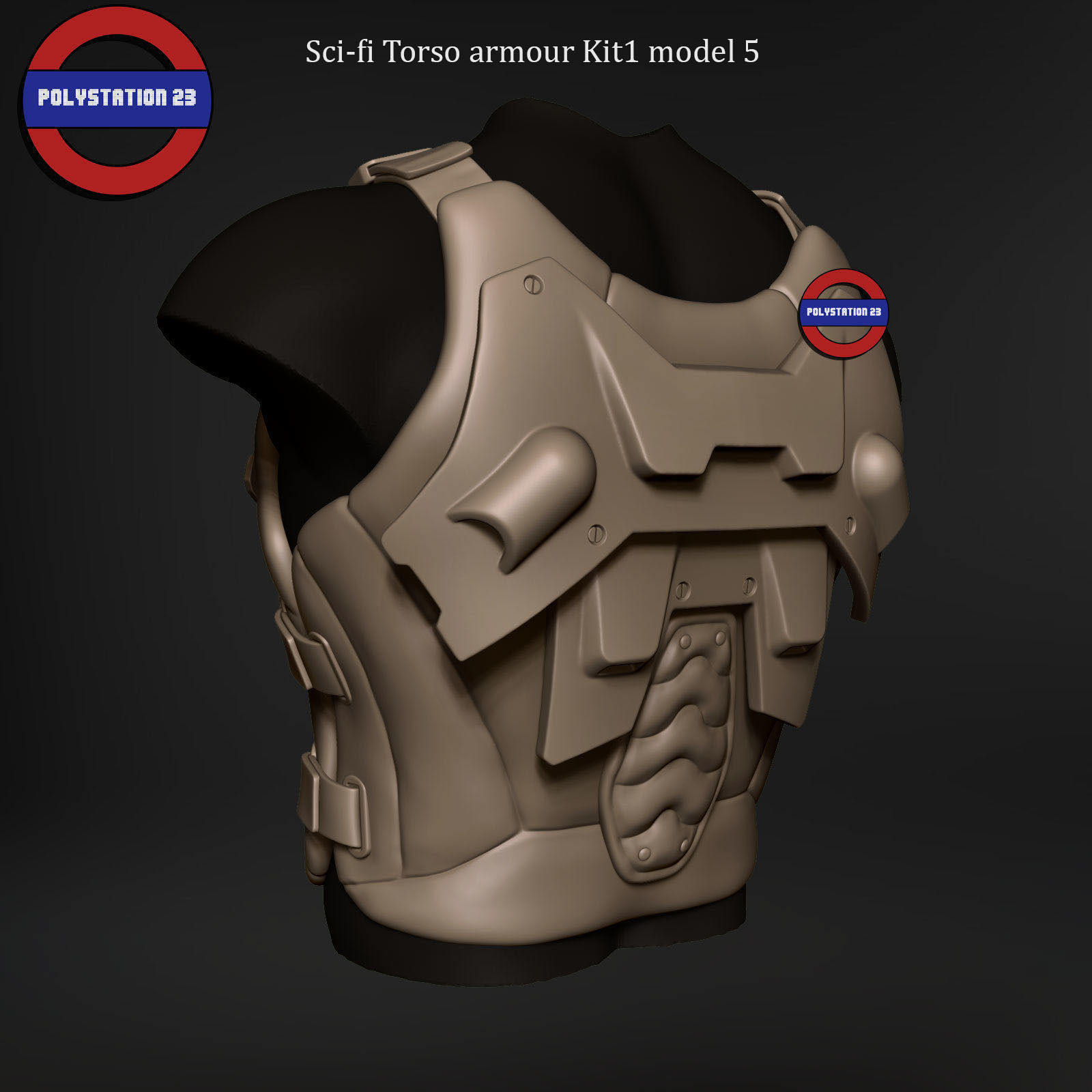 Sci fi Armour torso Kitbash v2 pack of 5 zbrush highpoly 3D Model ...