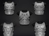 Sci fi Armour torso Kitbash v2 pack of 5 zbrush highpoly 3D Model ...