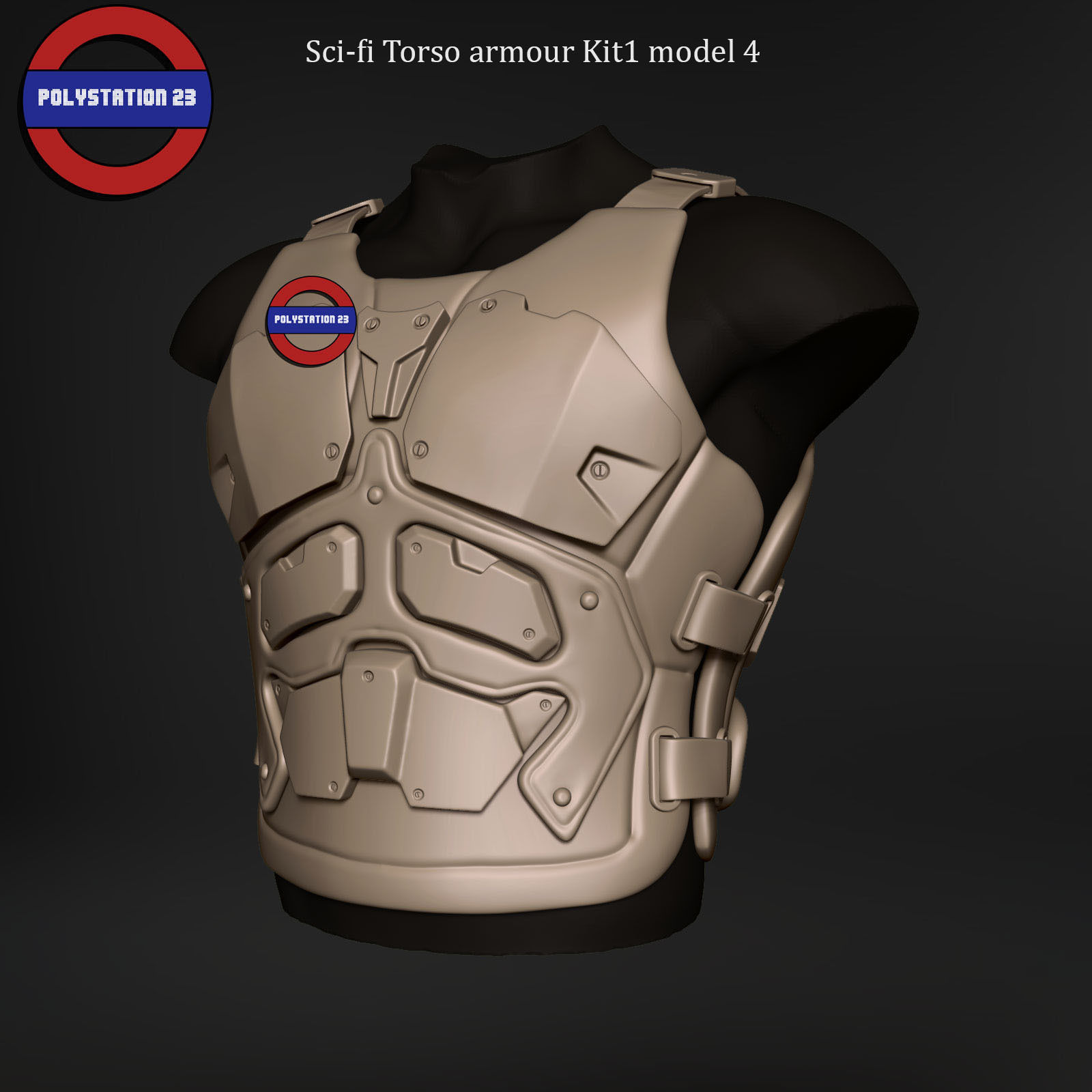 Sci fi Armour torso Kitbash v2 pack of 5 zbrush highpoly 3D Model ...
