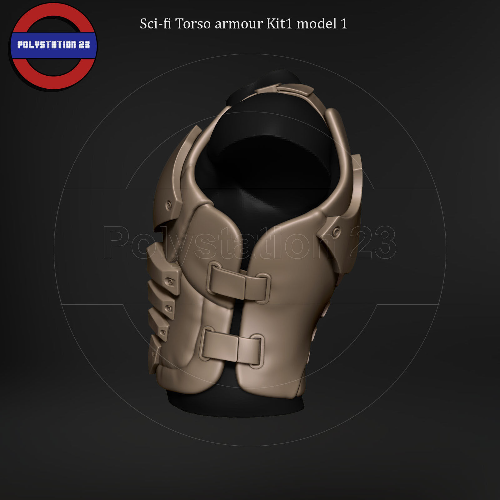 Sci fi Armour torso Kitbash v2 pack of 5 zbrush highpoly 3D Model ...