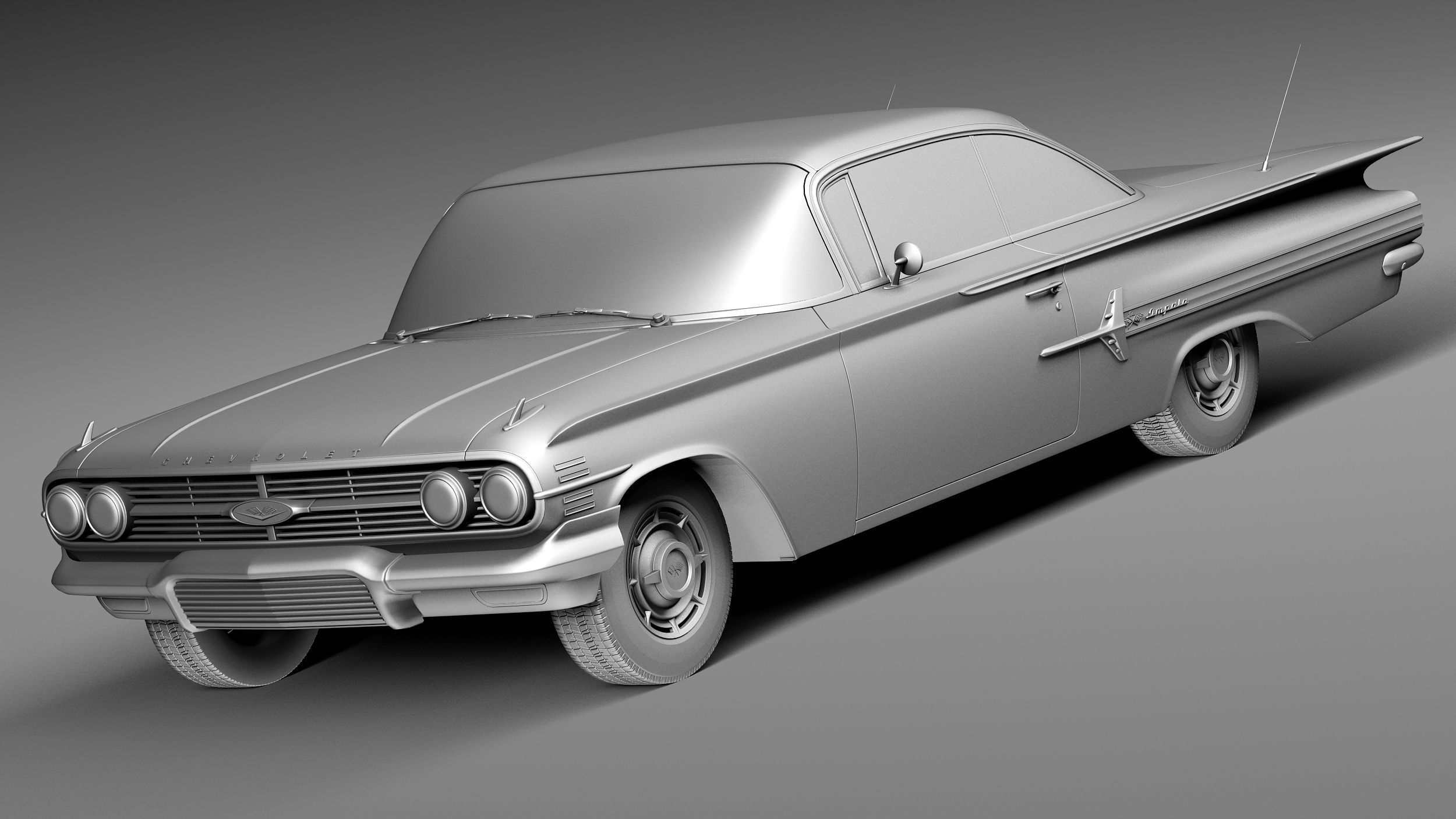 Chevrolet Impala 1960 coupe 3D model | CGTrader