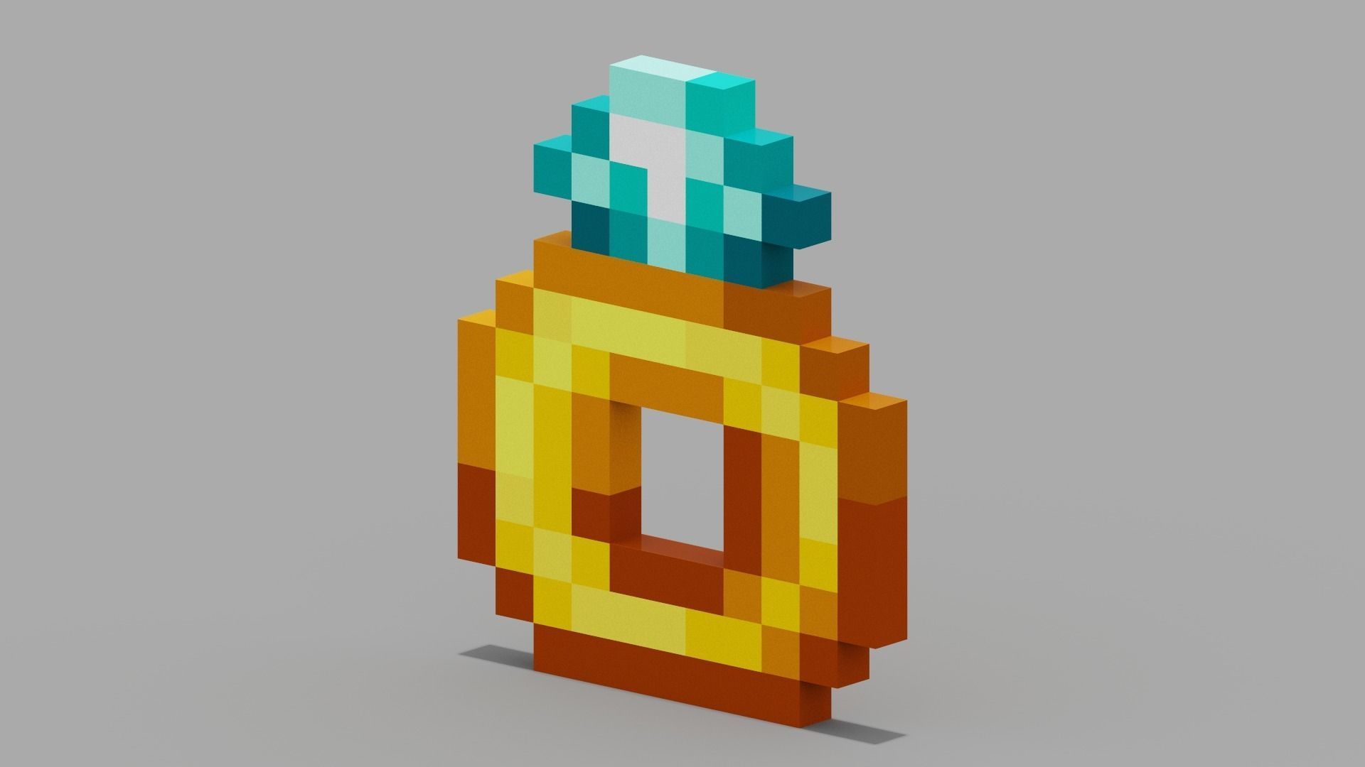 3D model Minecraft Ring VR / AR / low-poly | CGTrader