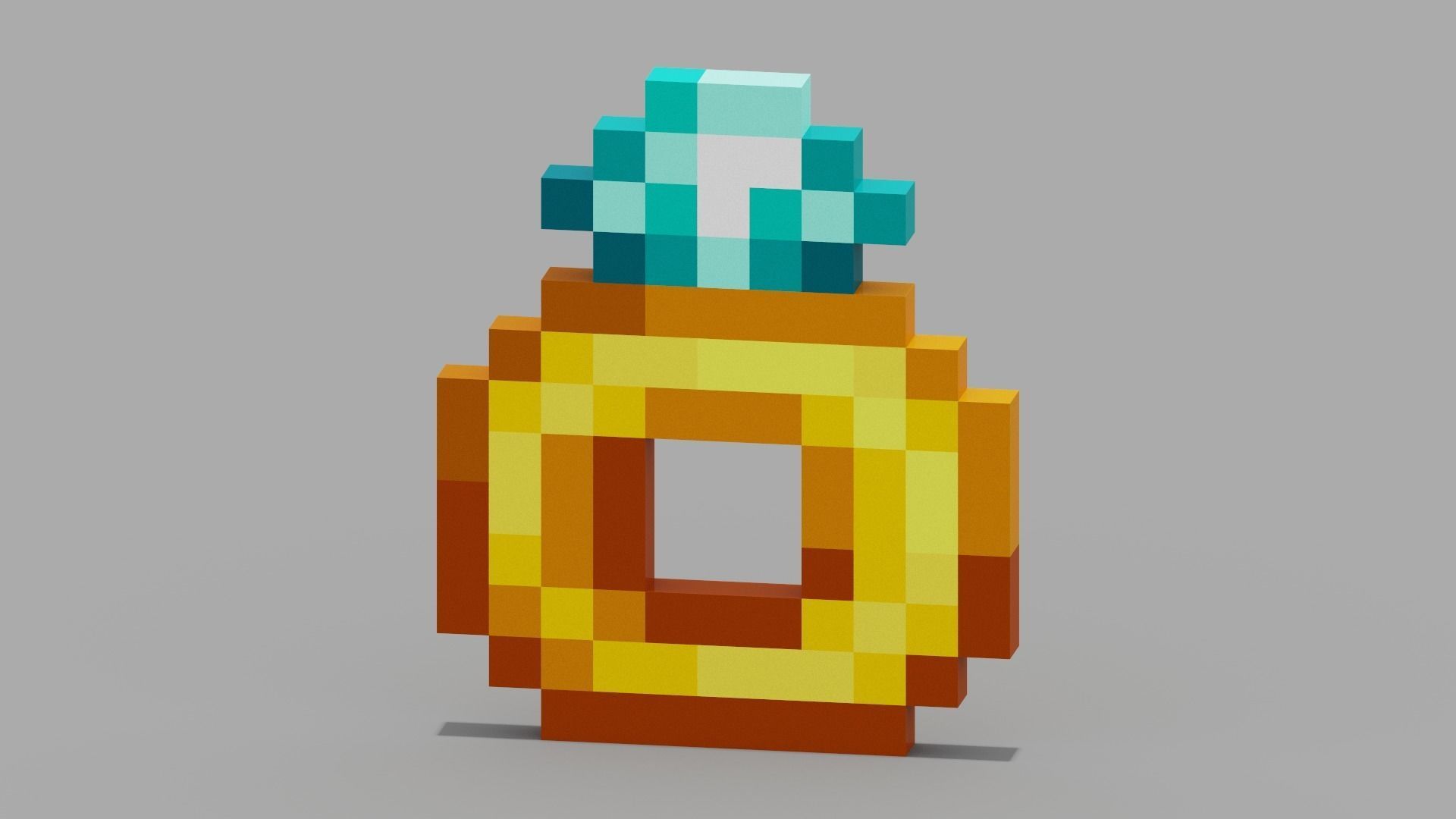 3D model Minecraft Ring VR / AR / low-poly | CGTrader