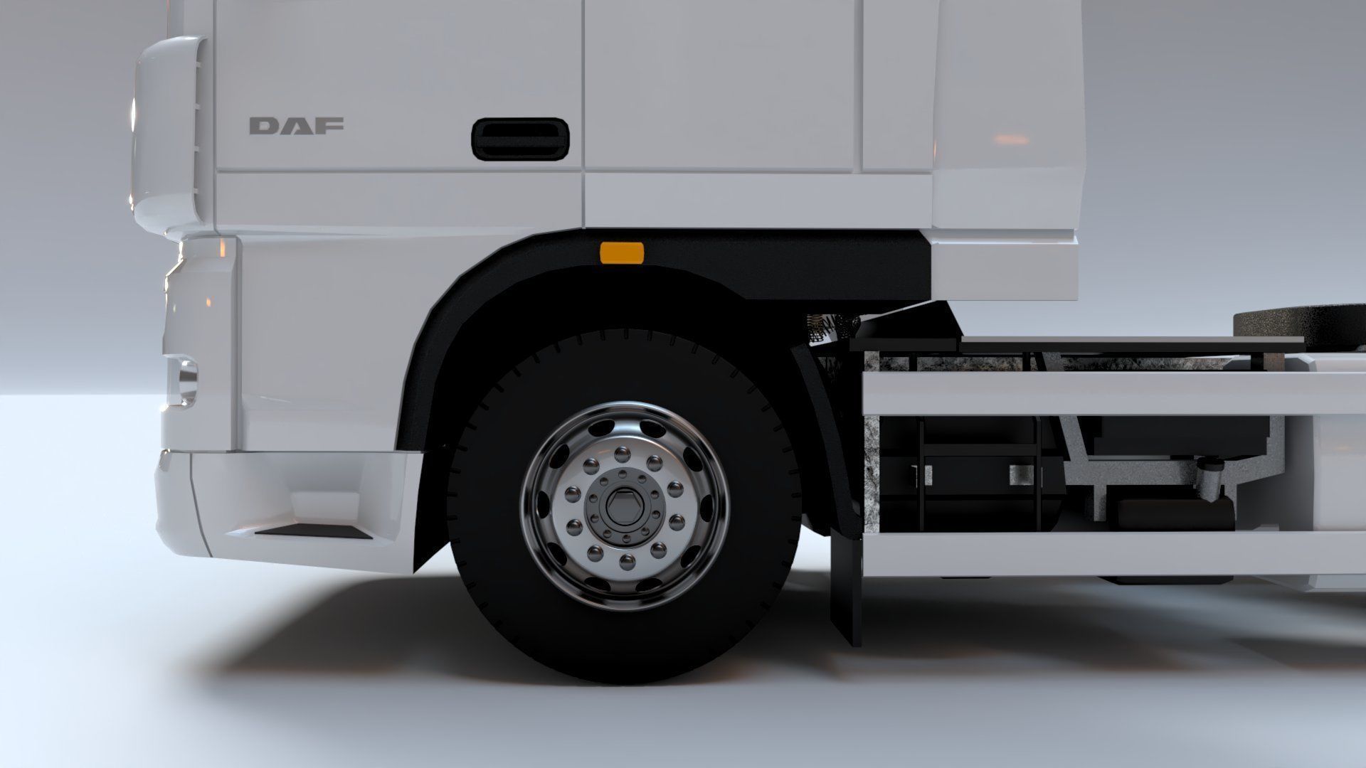 3D model Articulated DAF XF Truck Sleeper Cab VR / AR / low-poly | CGTrader