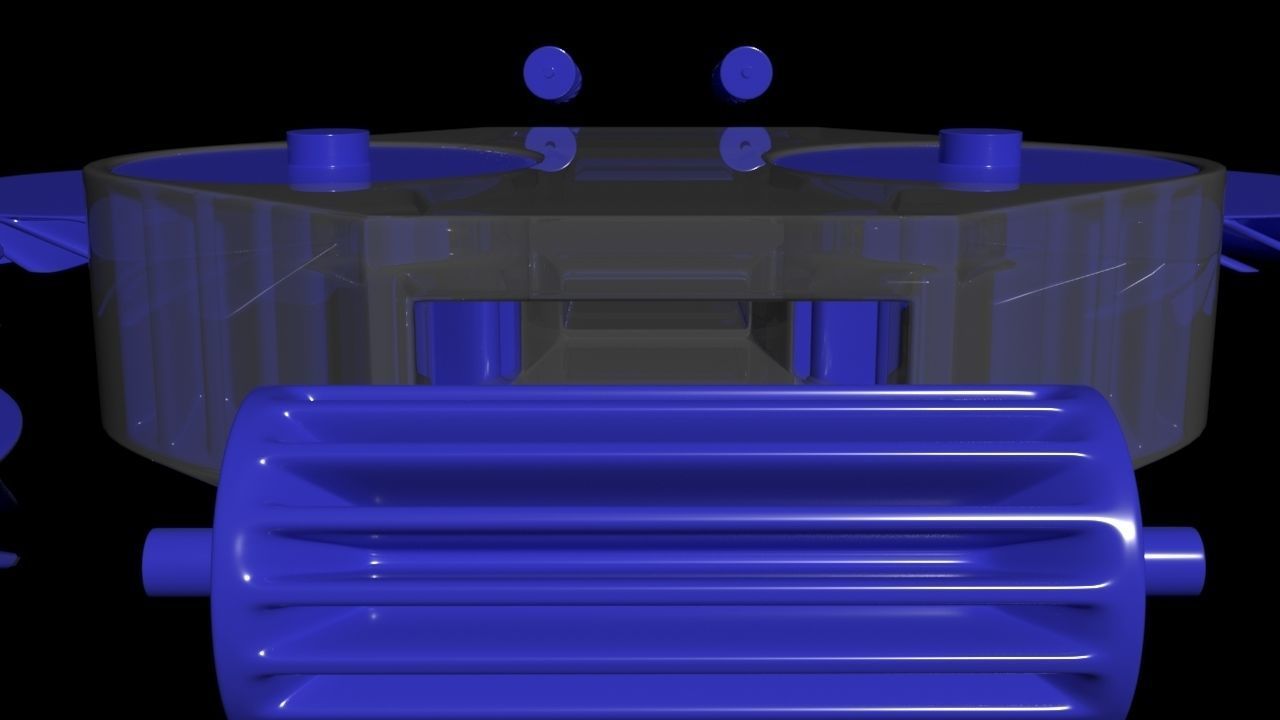 Triphibious Ground Effect Submarine Vehicle - Concept 3D model | CGTrader