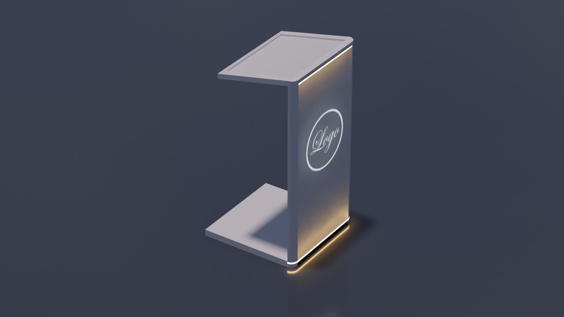 Podium Perfection A Light-infused 3D Stand free 3D model | CGTrader