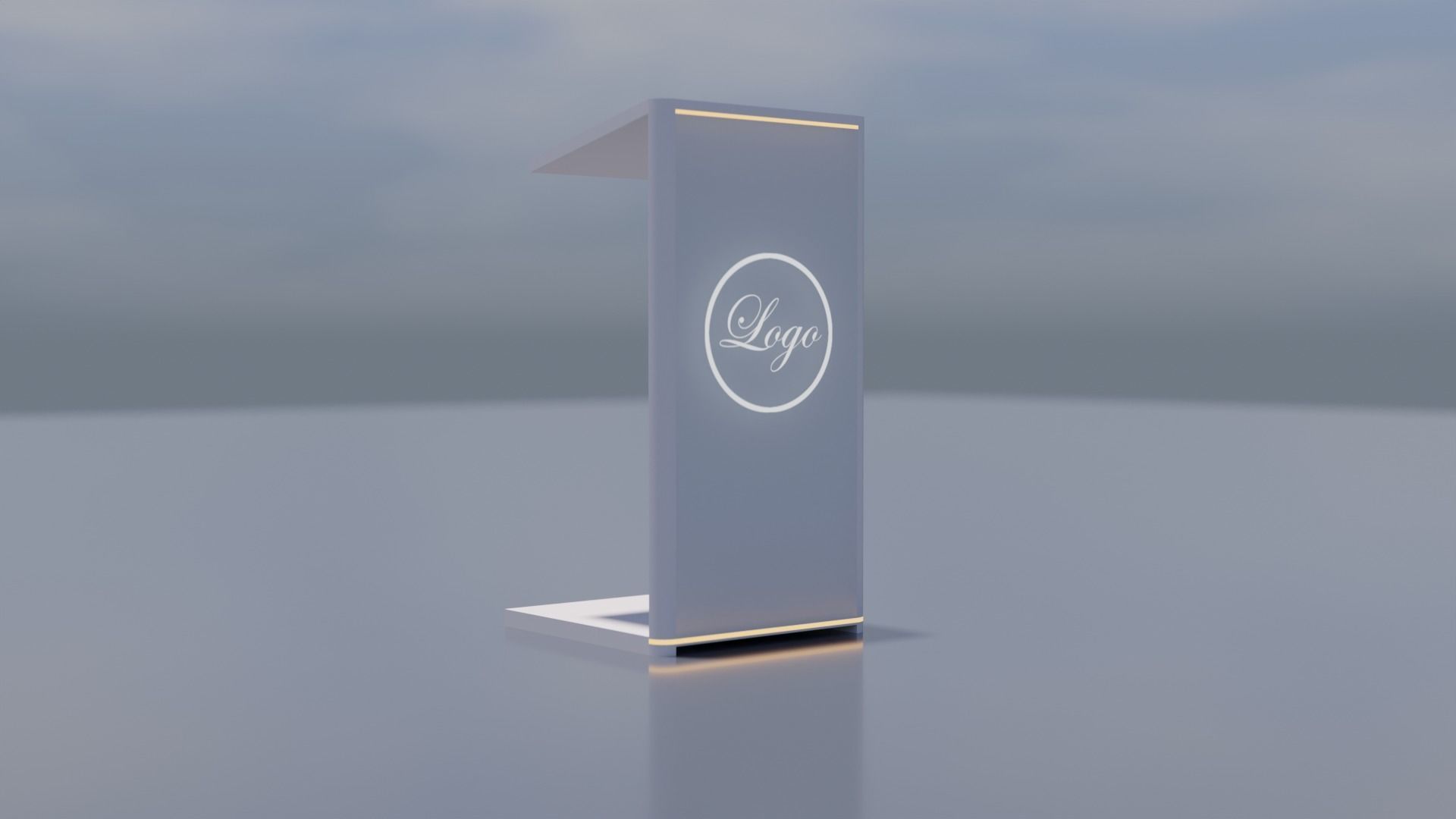Podium Perfection A Light-infused 3D Stand free 3D model | CGTrader