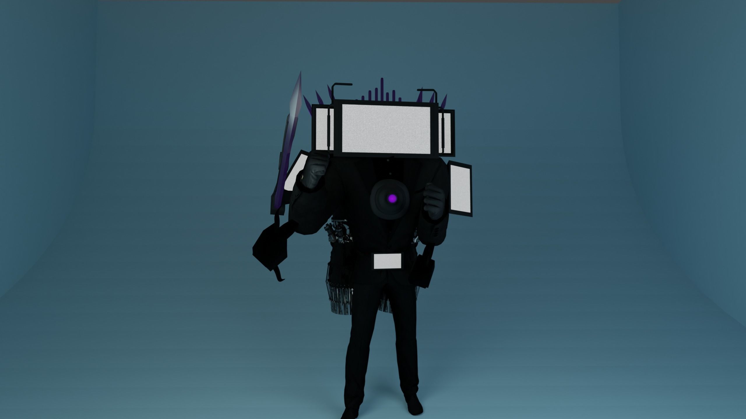 skibidi toilet Upgraded Tv Titan 3D model rigged | CGTrader