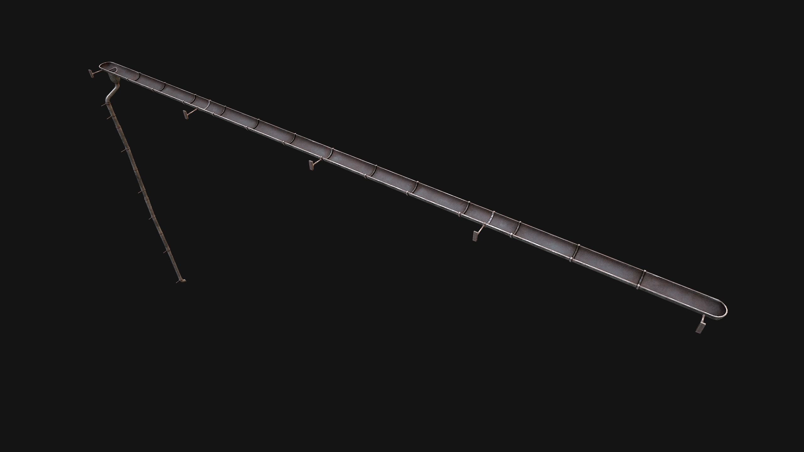 3D model Gutter System Medieval Roof VR / AR / low-poly | CGTrader