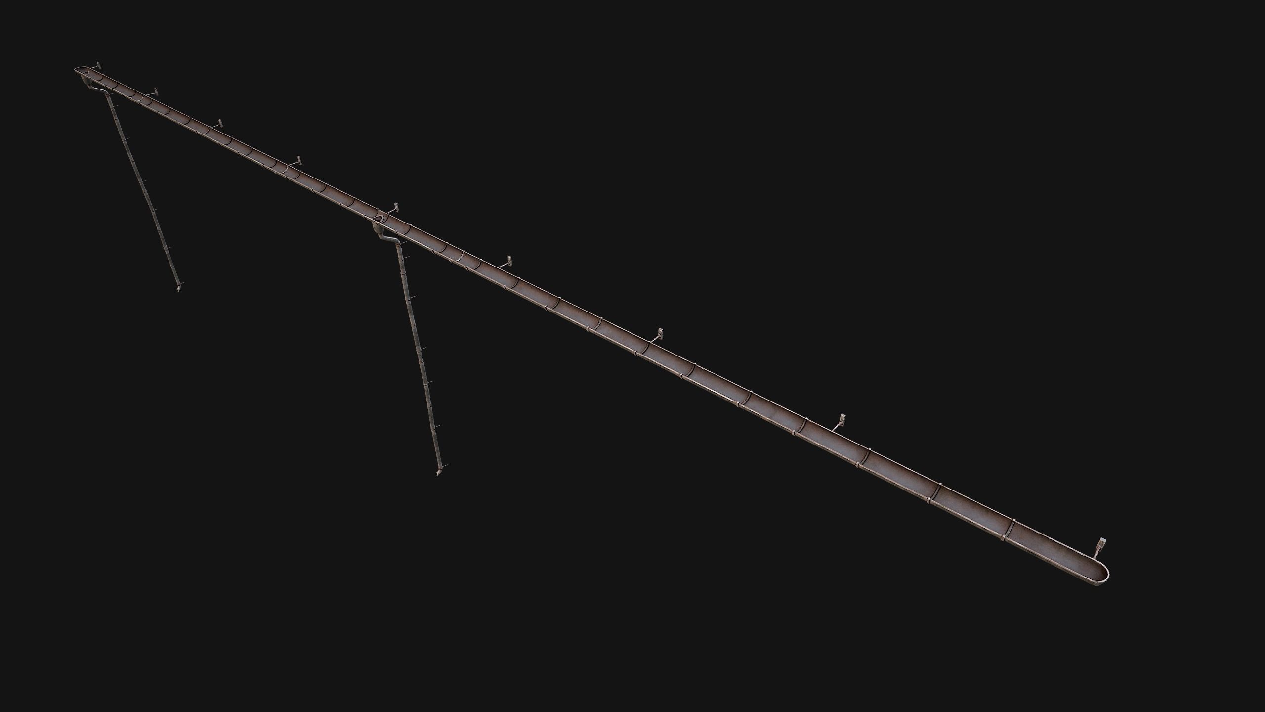 3D model Gutter System Medieval Roof VR / AR / low-poly | CGTrader
