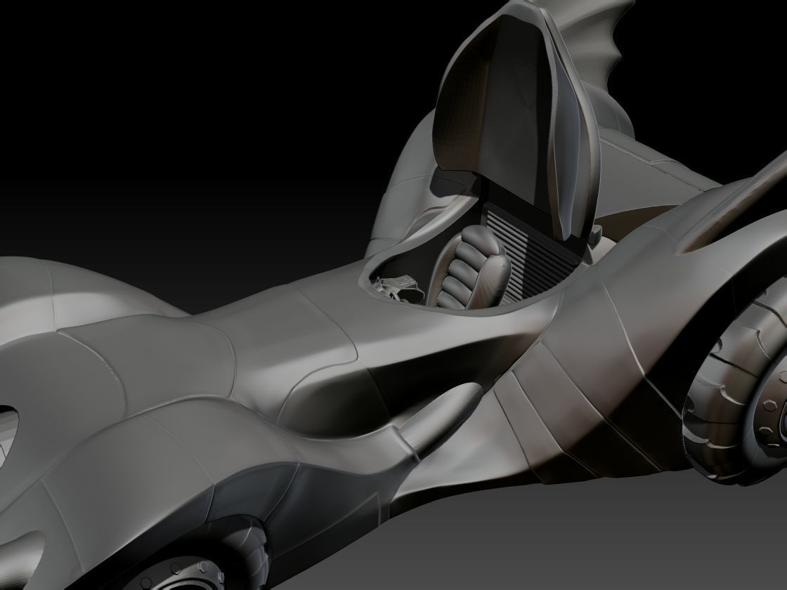 Batmobile 1 12 Scale Model 3D model 3D printable | CGTrader