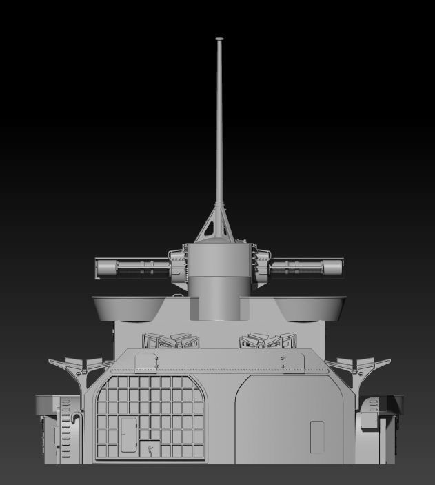 Tirpitz aft superstructure and hanger for 3d print 3D model 3D ...