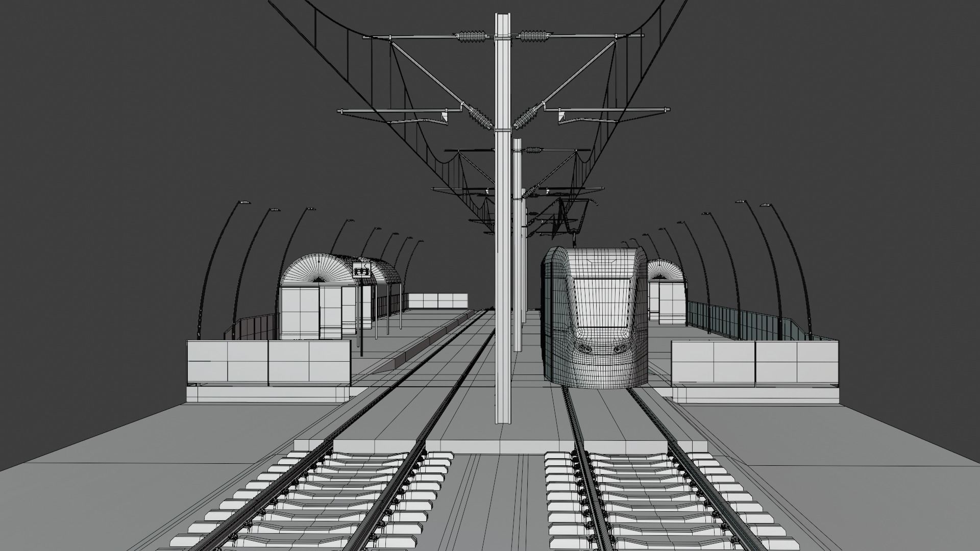 Stadler tram stop II 3D model | CGTrader