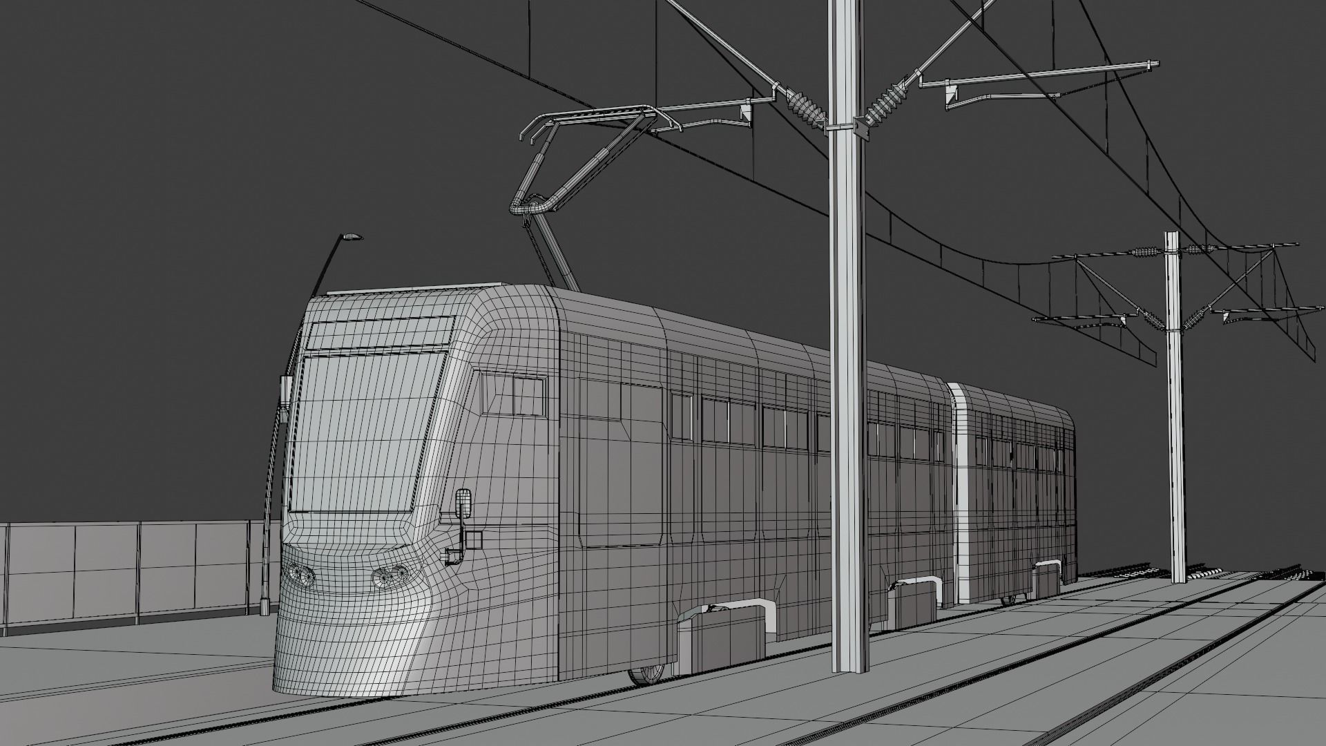 Stadler tram stop II 3D model | CGTrader