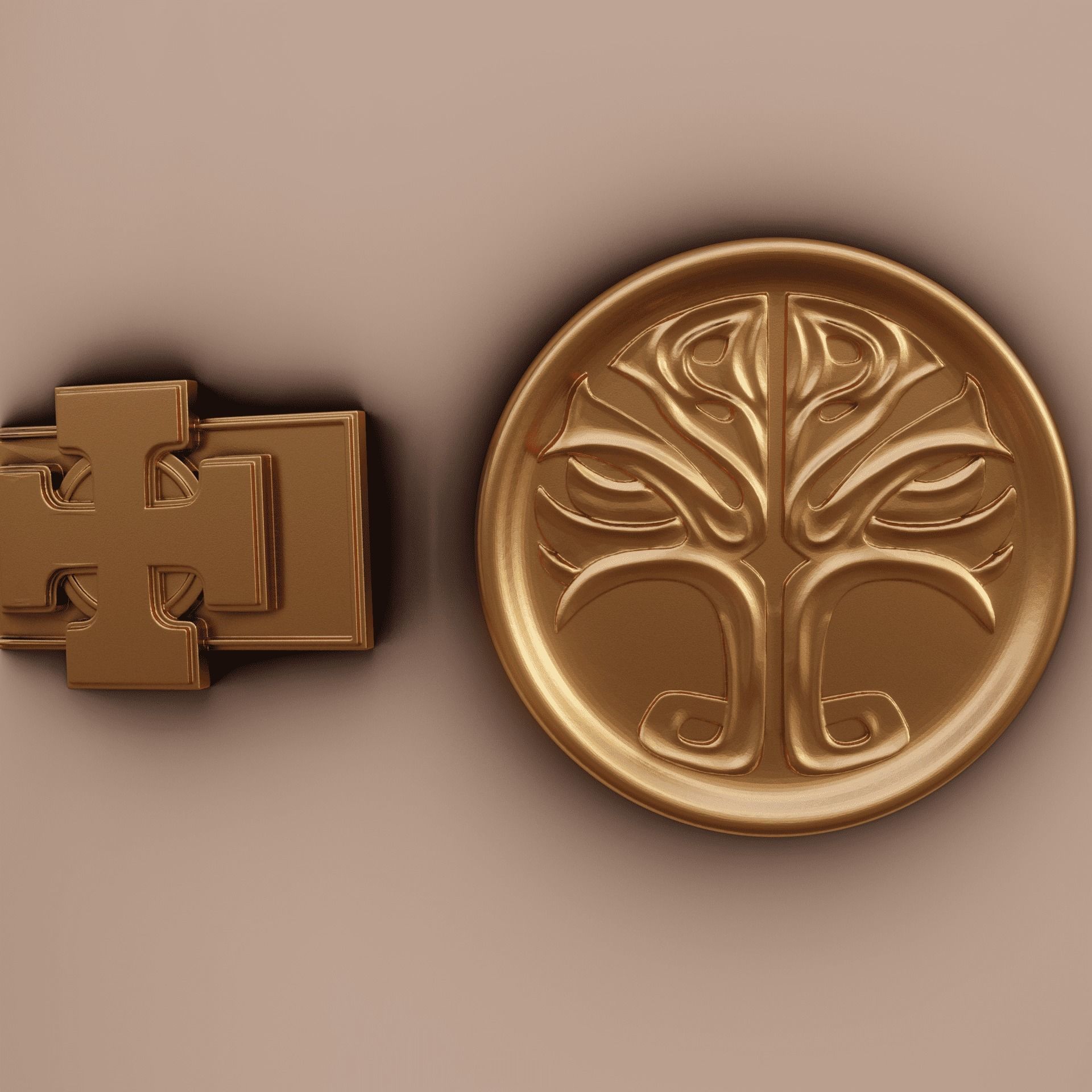 Jaheira Accessories Cosplay Set Baldurs Gate 3 3D model 3D printable ...