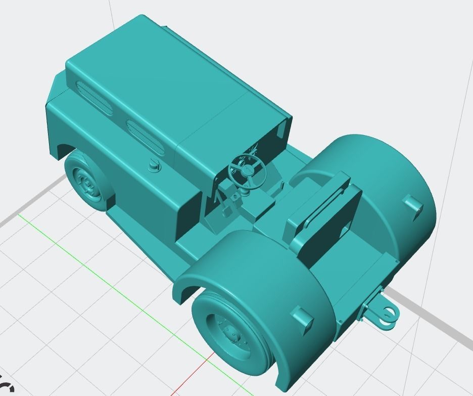 1950 Clarktor style aircraft tow tractor for 3D resin printing 3D model ...