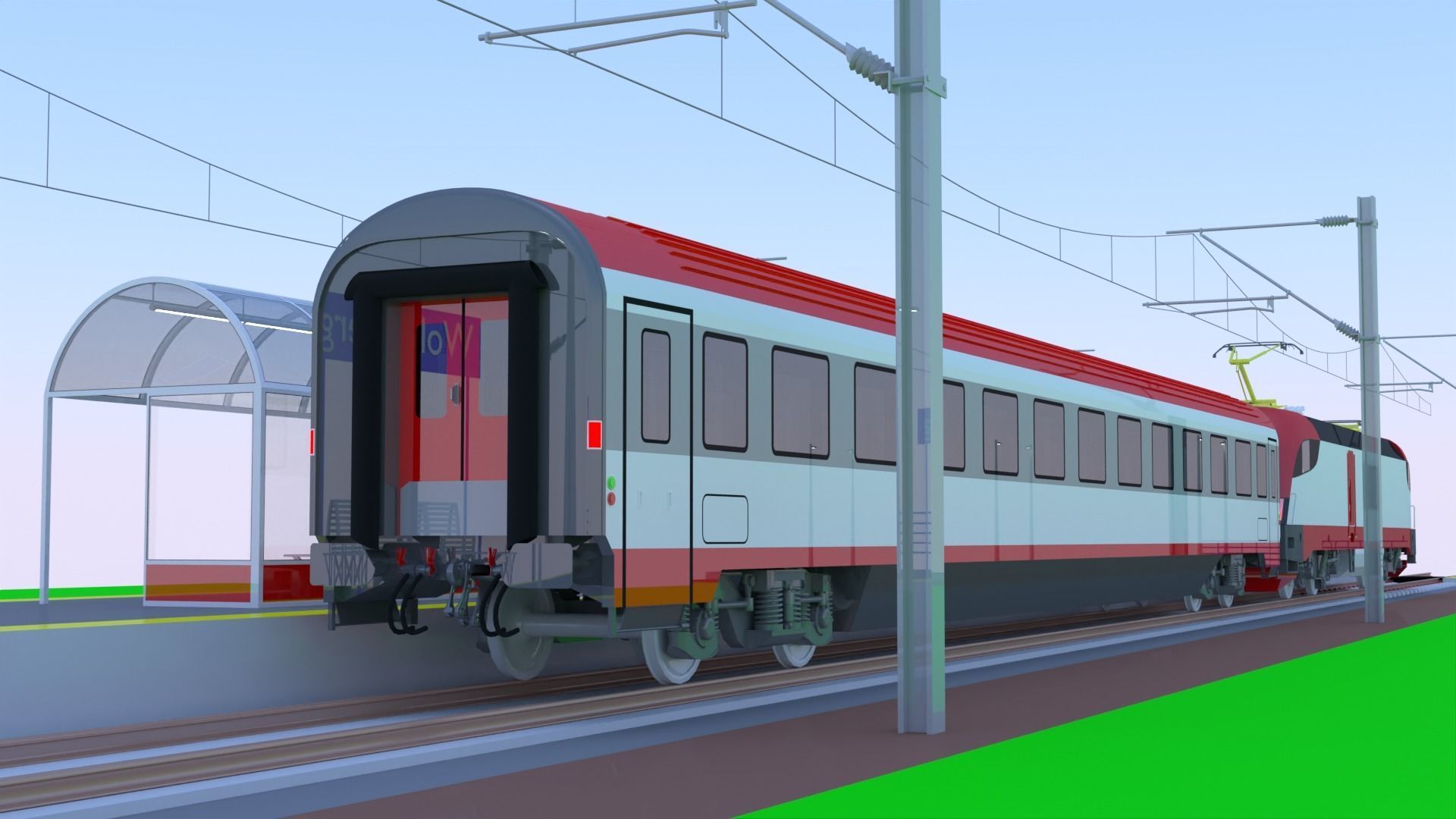 Local railway station III 3D model | CGTrader