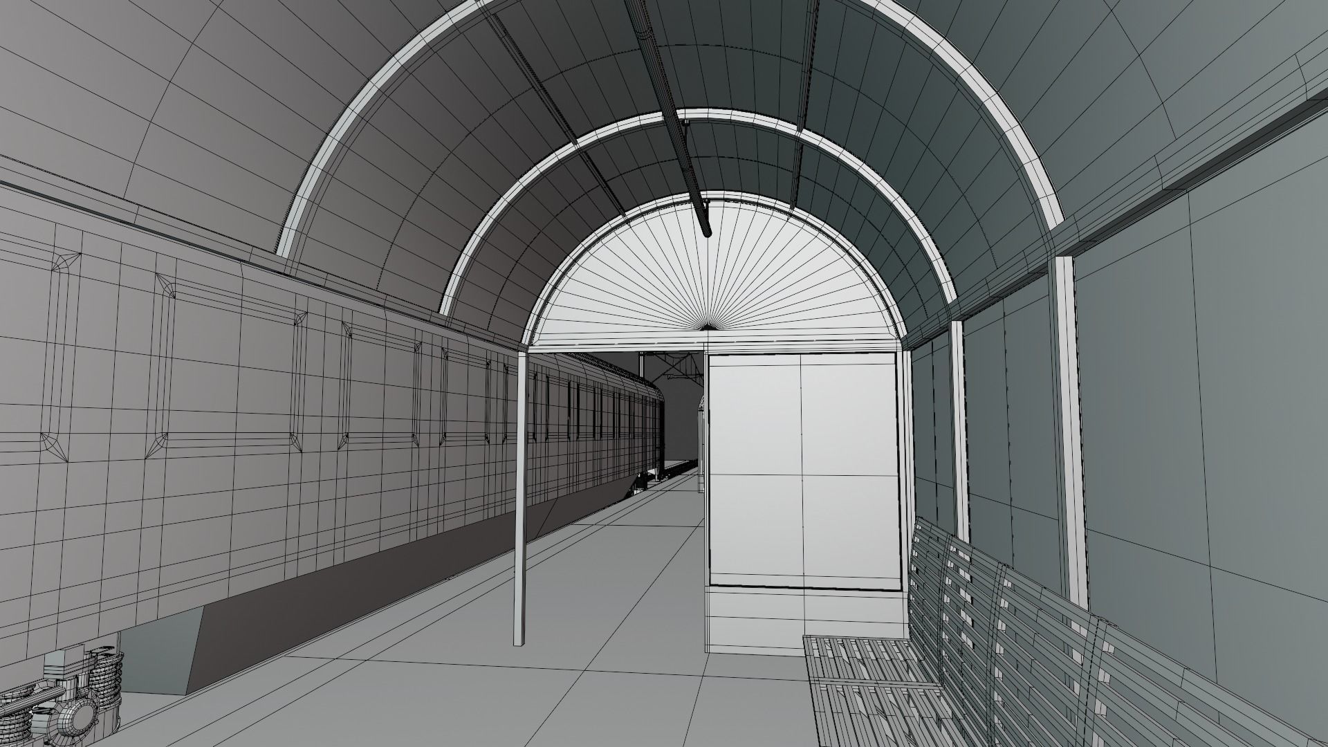 Local railway station III 3D model | CGTrader