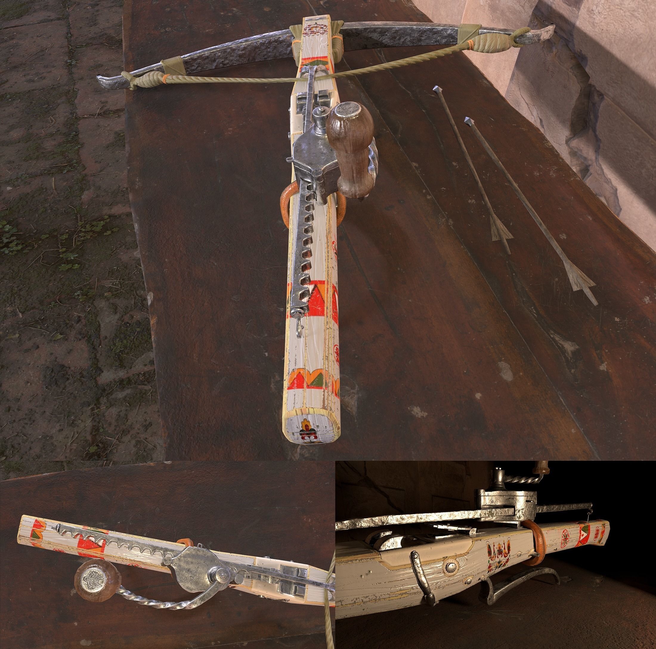 3D model Medieval crossbow fbx for game VR / AR / low-poly | CGTrader