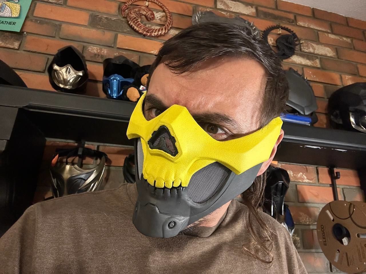 Takeda mask from MK1 - Dark Takeda 3D model 3D printable | CGTrader