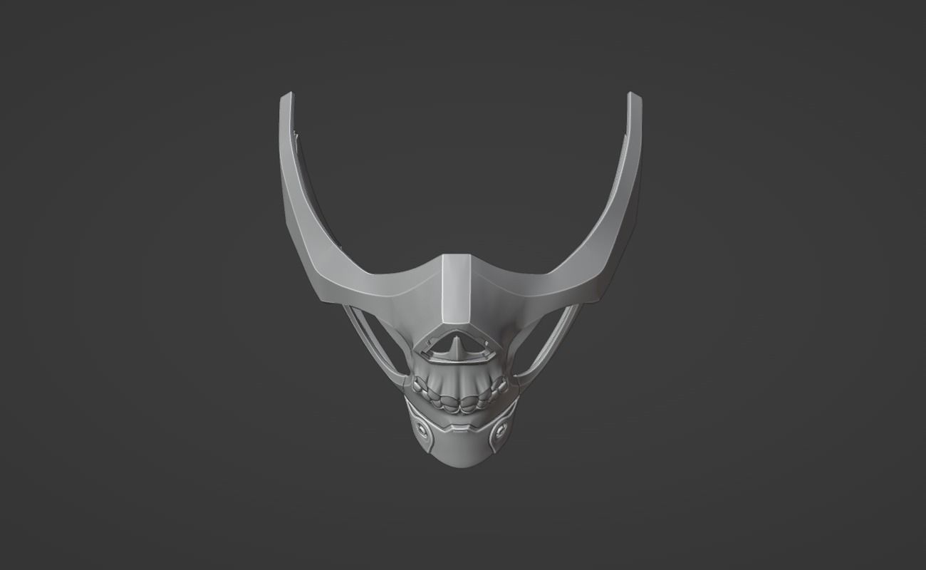 Takeda mask from MK1 - Dark Takeda 3D model 3D printable | CGTrader