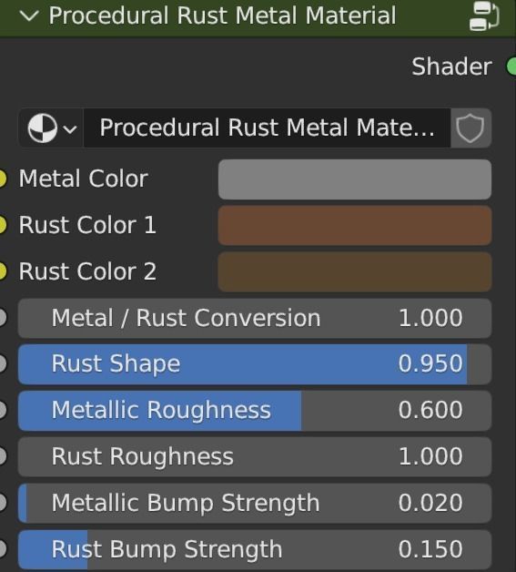 Procedural Rust Metal Material Texture | CGTrader