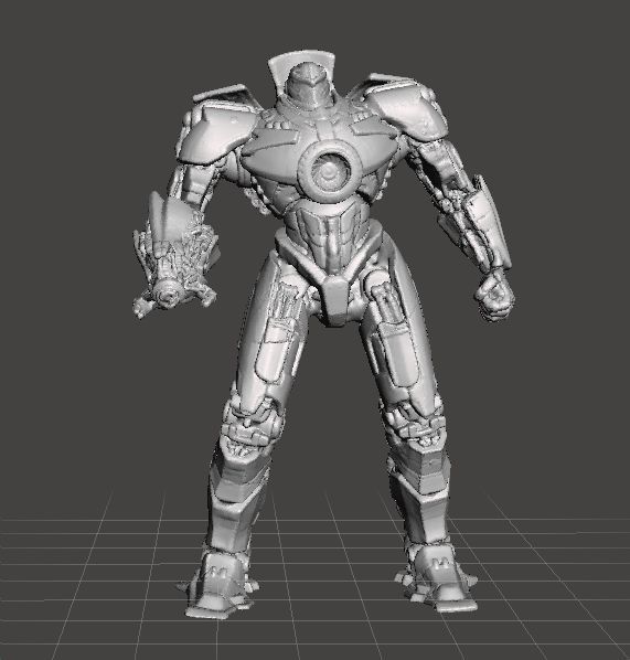GIPSY DANGER FIGURE MODEL PACIFIC RIM JAEGER MECH 3D PRINTABLE 3D model ...