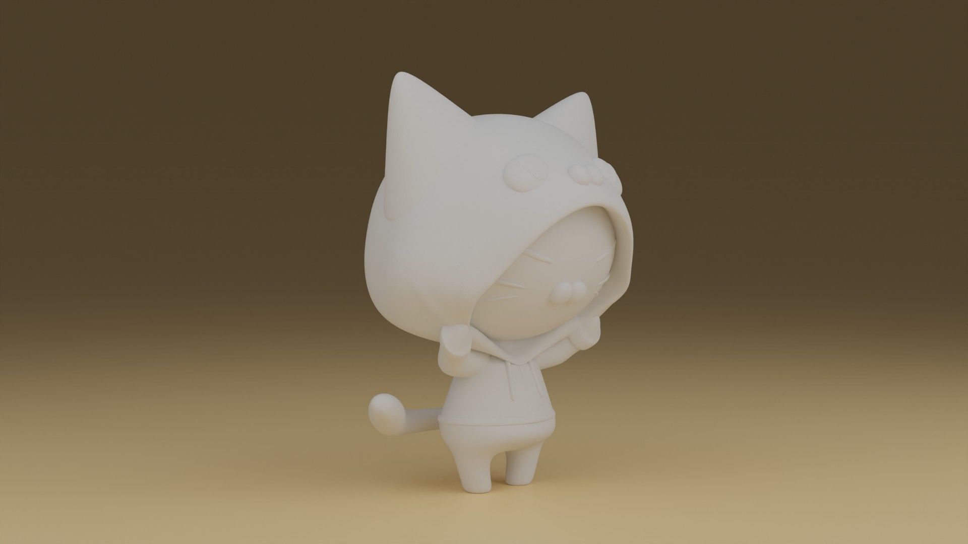 stl cat 3D model 3D printable | CGTrader
