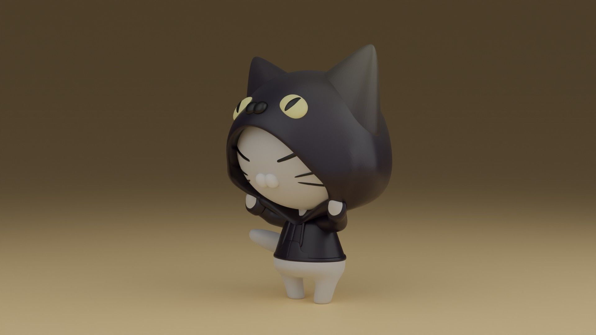 stl cat 3D model 3D printable | CGTrader