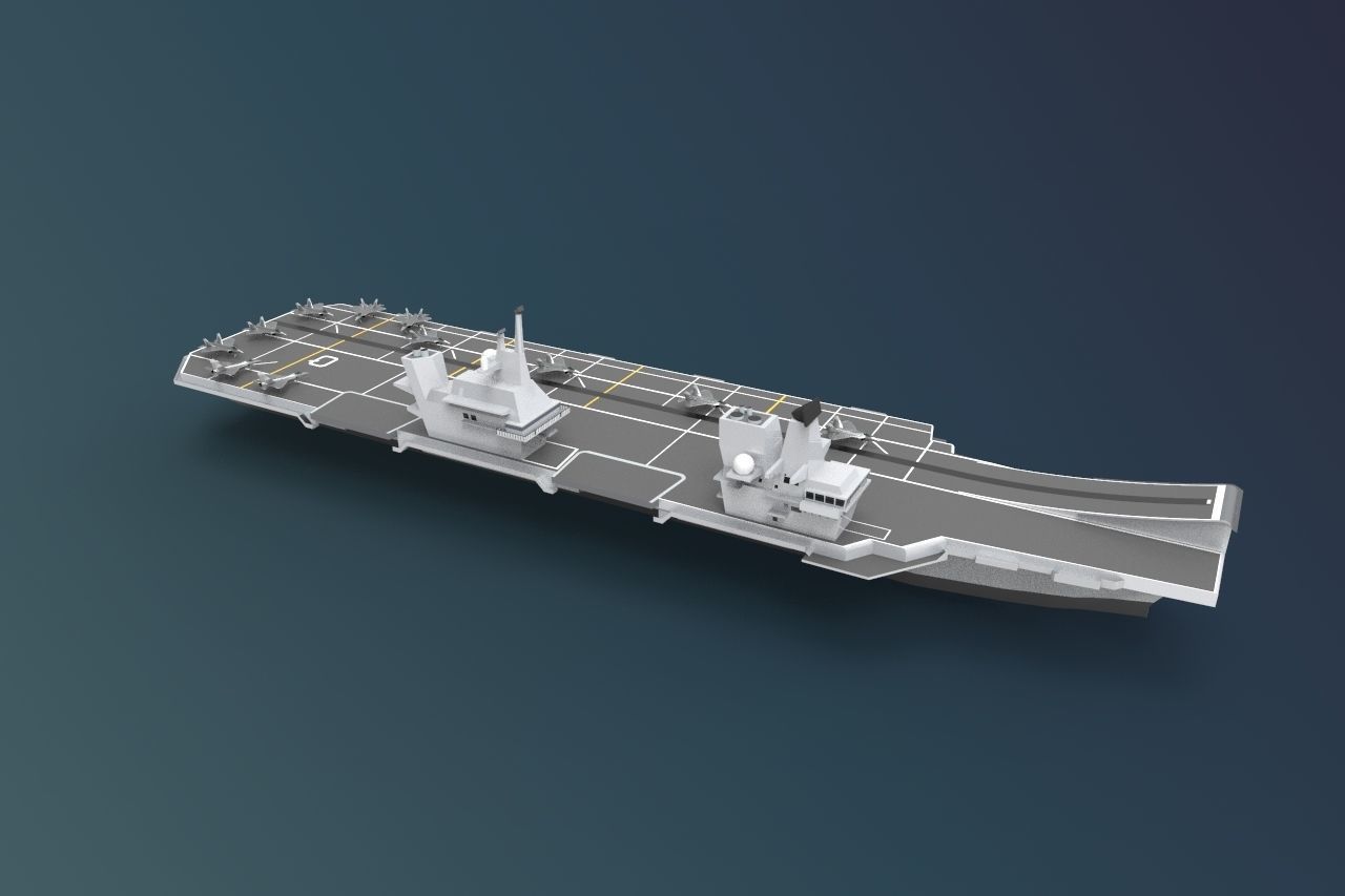 HMS Queen Elizabeth R08 3D model | CGTrader