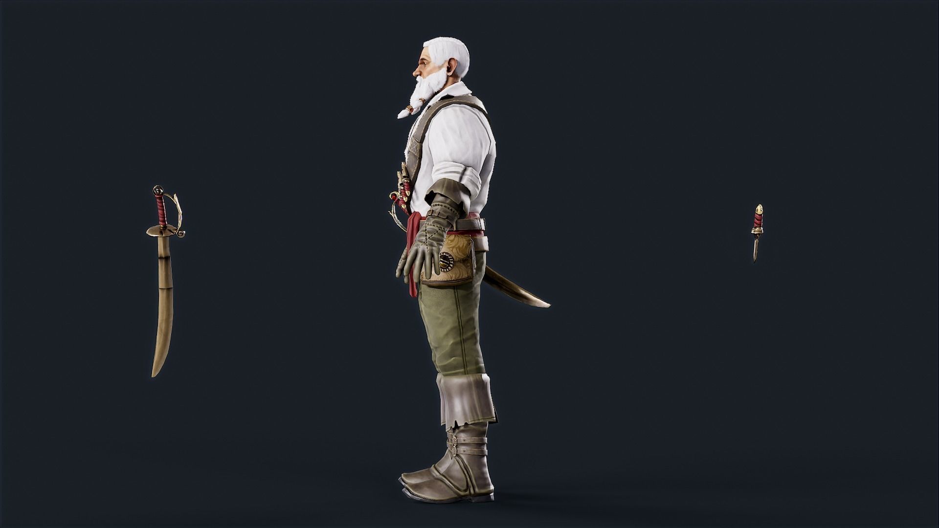 3D model Pirate Giant VR / AR / low-poly | CGTrader
