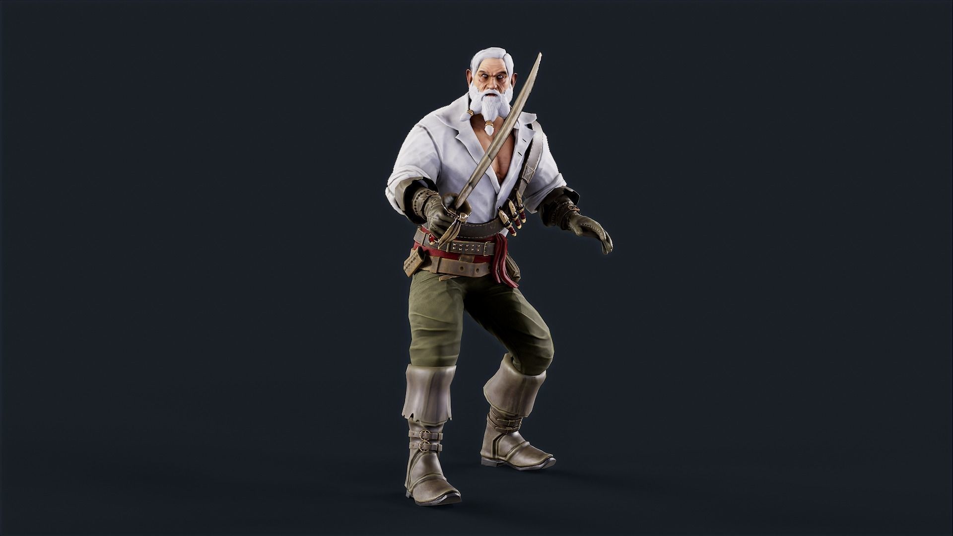 3D model Pirate Giant VR / AR / low-poly | CGTrader