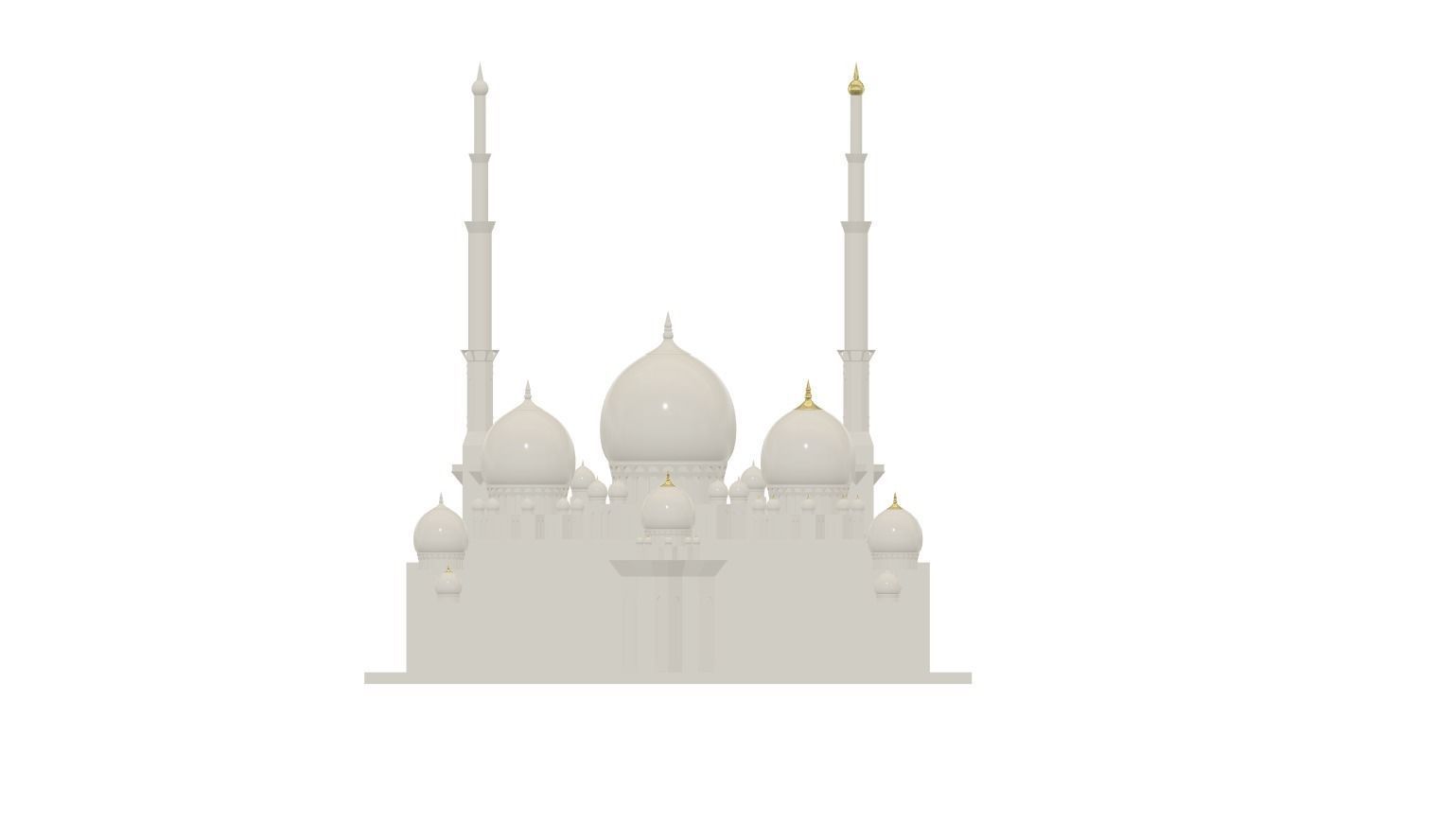Sheikh Zayed Mosque 3D Printable Model 3D model 3D printable | CGTrader