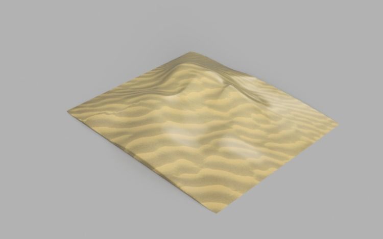 Desert Dunes 3D Printable Model 3D model 3D printable | CGTrader
