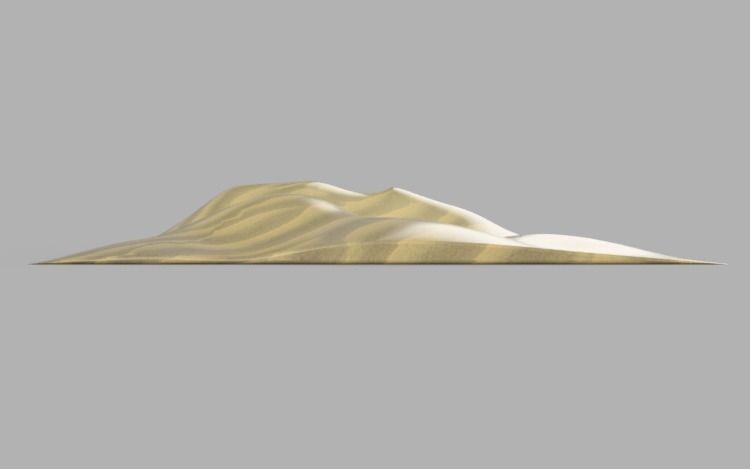 Desert Dunes 3D Printable Model 3D model 3D printable | CGTrader