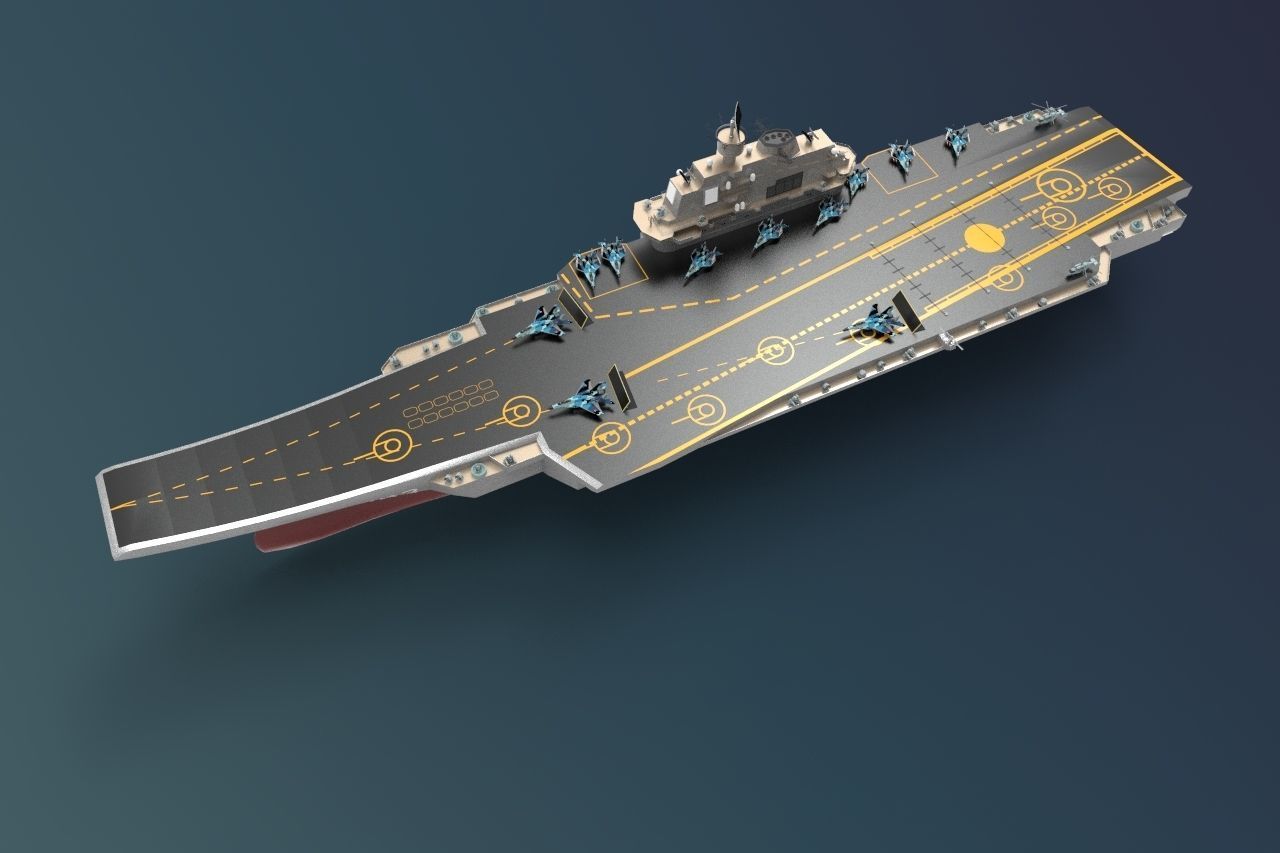 Admiral Kuznetsov Aircraft Carrier 3D model | CGTrader