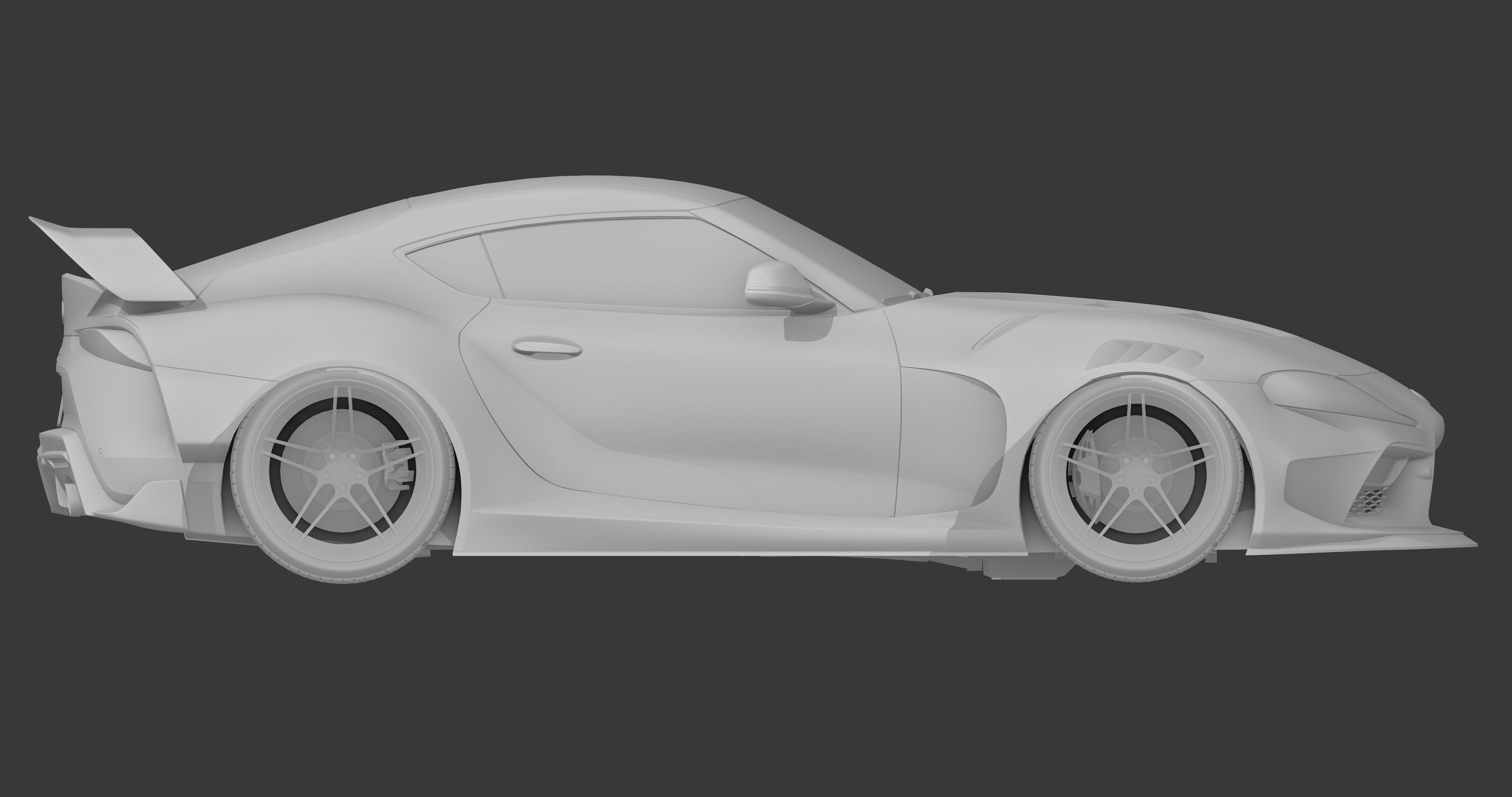 3D model TOYOTA GR SUPRA WIDEBODY VR / AR / low-poly | CGTrader