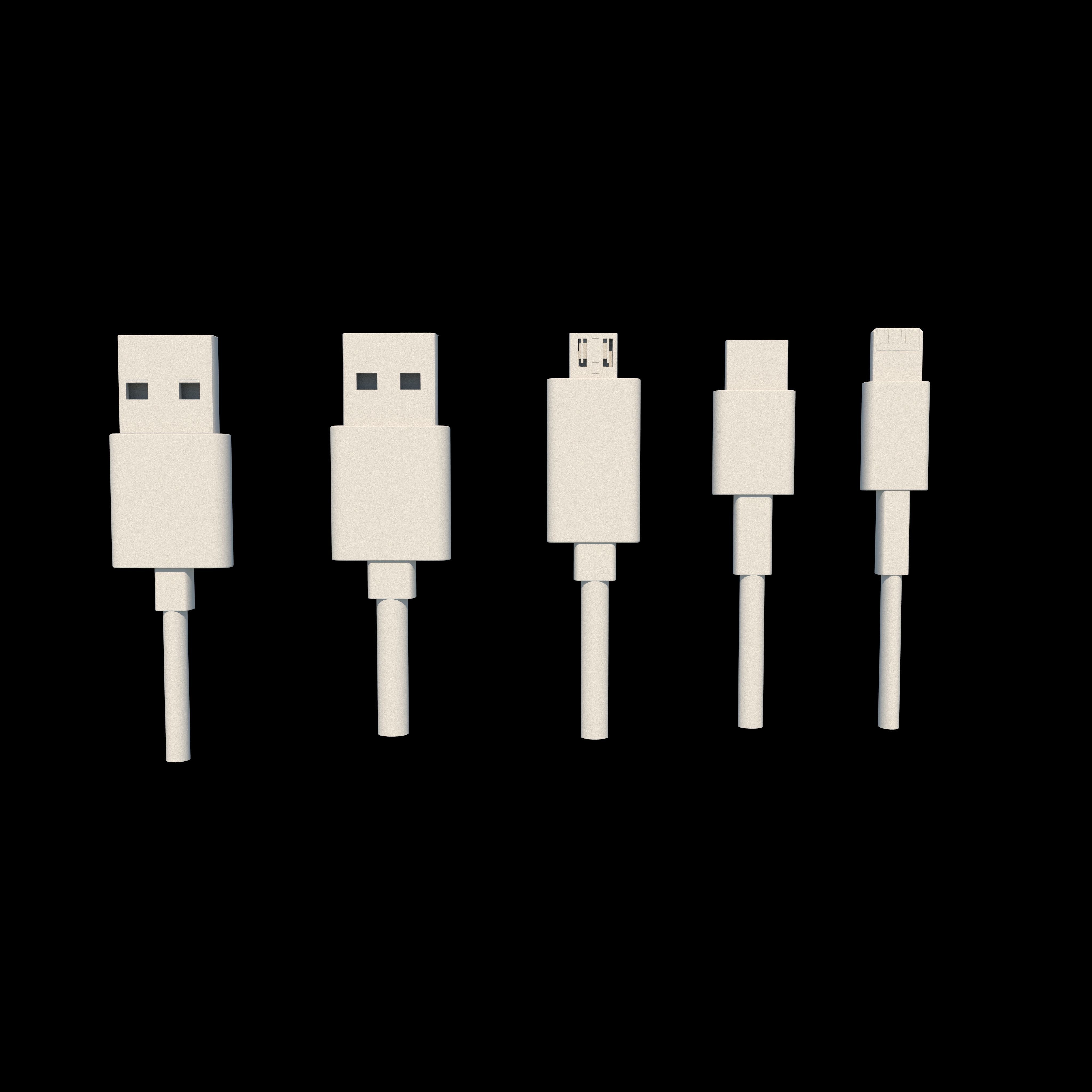 3D model USB type VR / AR / low-poly | CGTrader