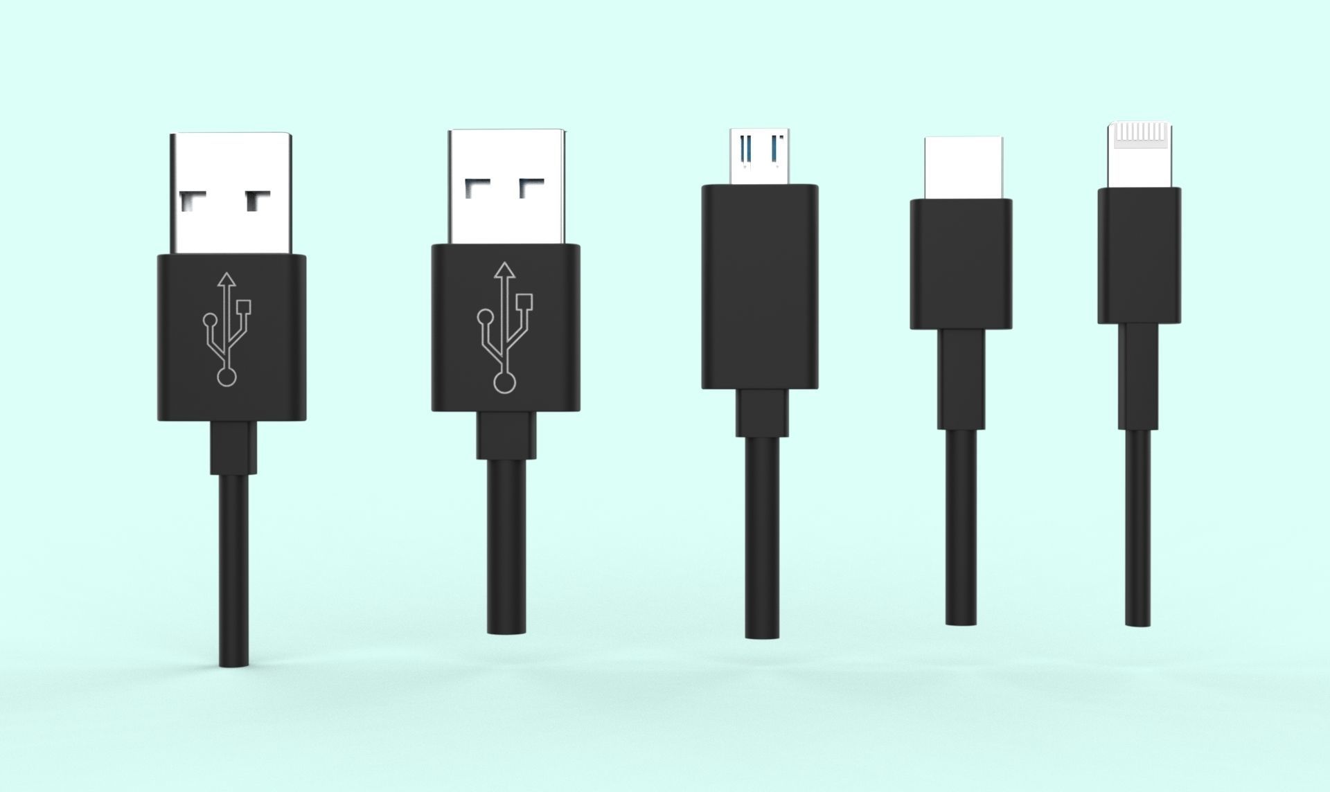 3D model USB type VR / AR / low-poly | CGTrader